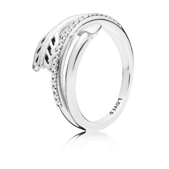 Pandora | Jewelry | Pandora Sterling Silver Sparkling Arrow Ring ...